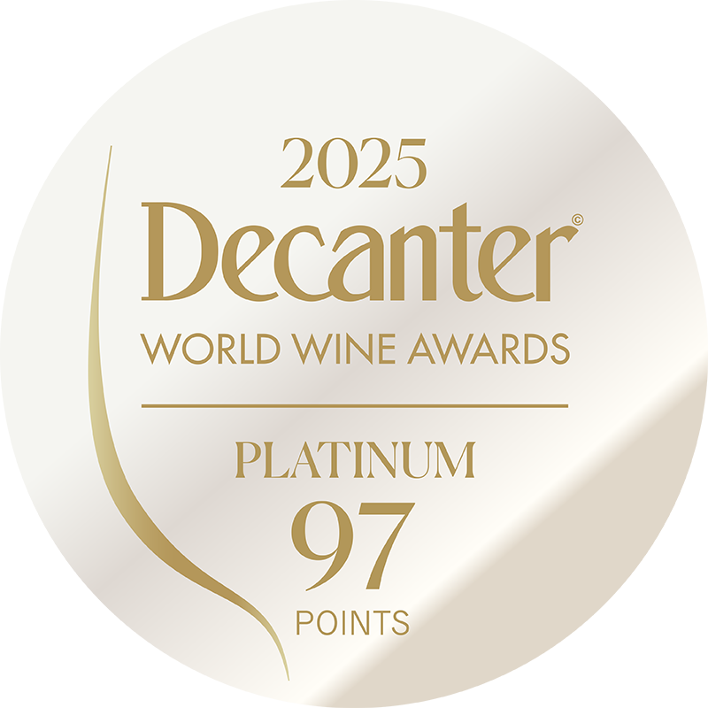 DWWA 2025 Platinum 97 Points - Printed in rolls of 1000 stickers – Decanter Awards Sticker Shop
